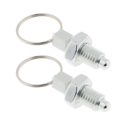 Set of 2 M10 index bolts, locking bolts, pins, bolts, screws with pull ...