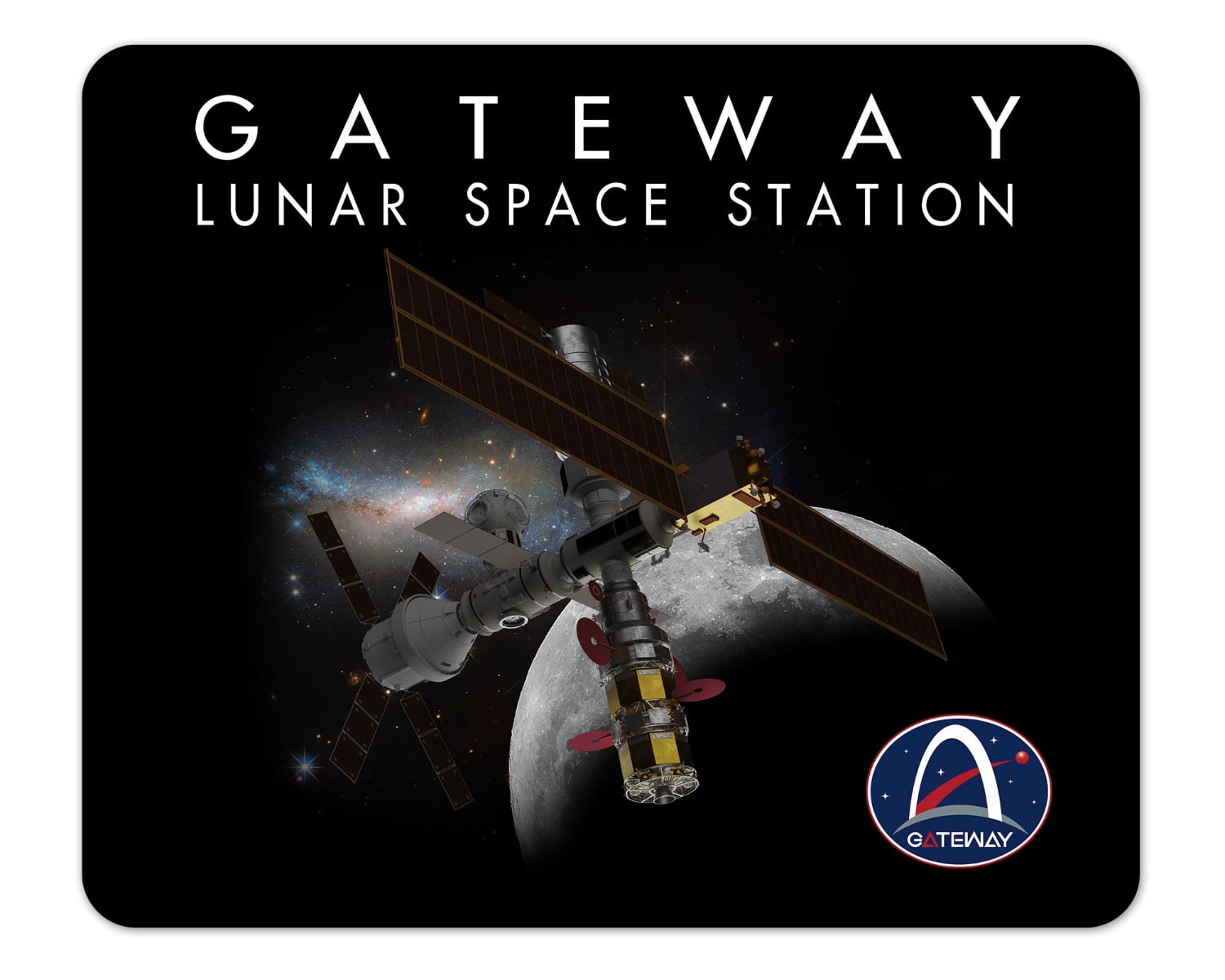 NASA Gateway Lunar Orbit Space Station Mouse Pad 1/8 Thick - Walmart.com