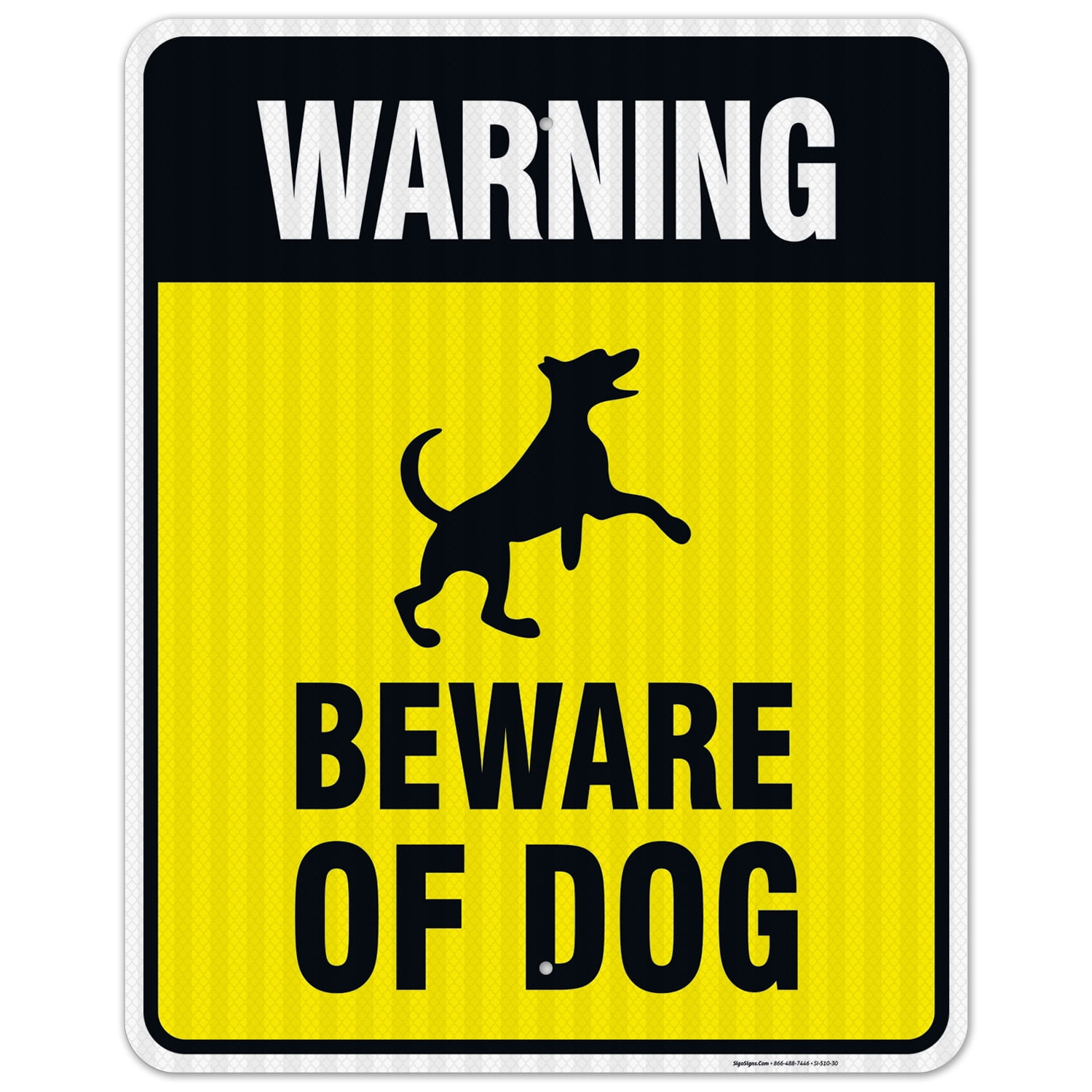 Warning Beware of Dog Sign, Dog Warning Sign, - Walmart.com