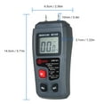 Wood Test Meter 4 Modes Portable Hygrometer Pin Type Timber Humidity ...