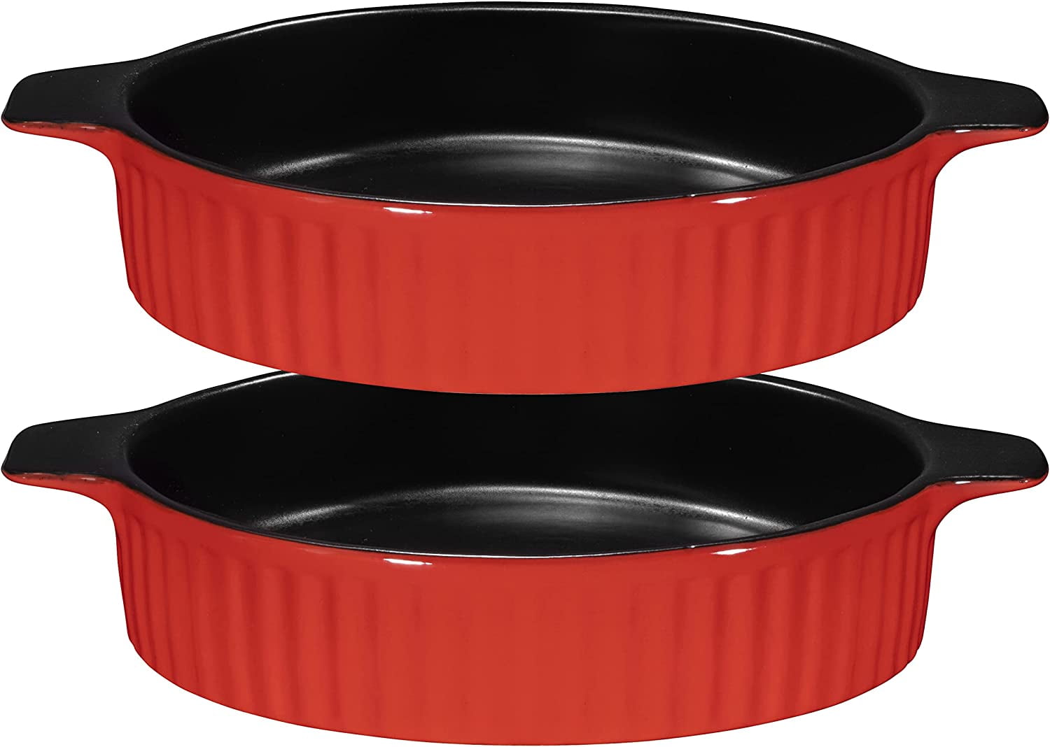 Bruntmor Ceramic Large Soup Crocks With Handle Set of 4 Serving Bowls ...