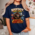 Bigfoot Dad Hero T-Shirt Comic Style Father Graphic Tee Funny Family ...