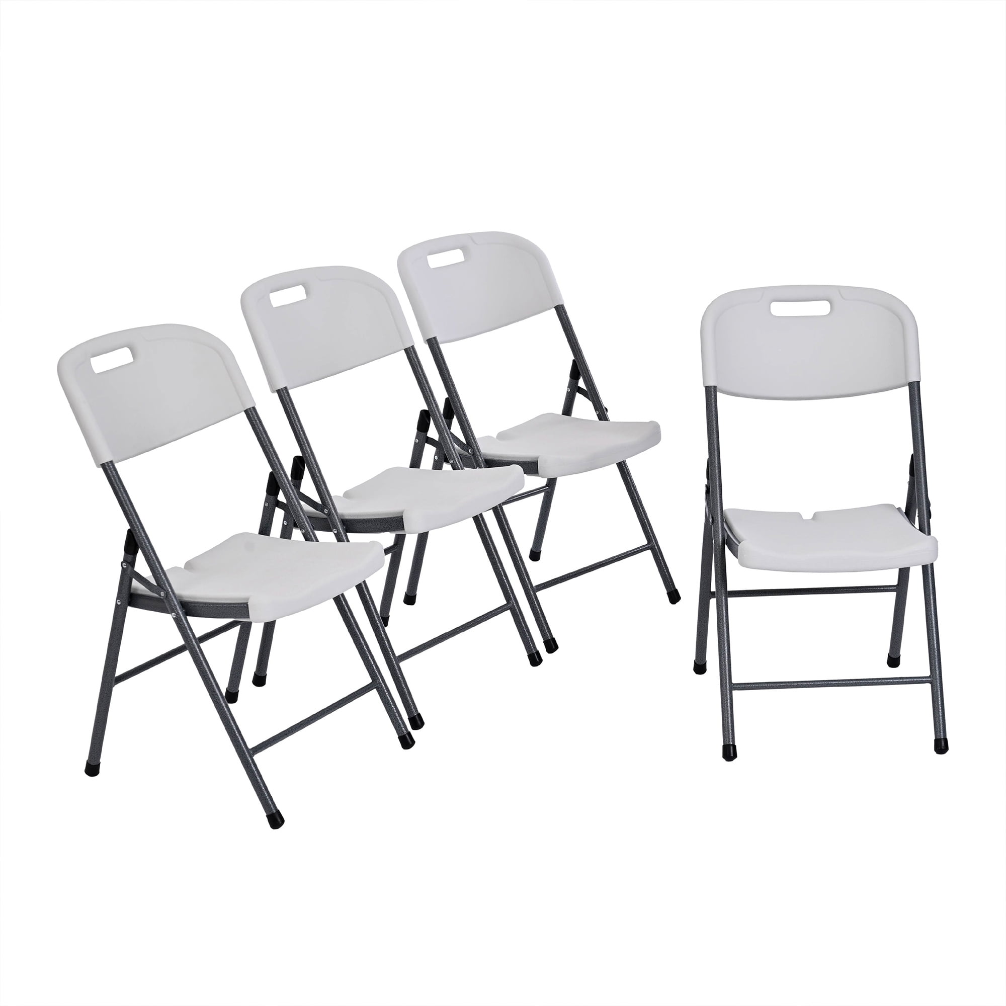 Set 4 Sillas Plegables De Plástico Reforzado Blanca | Walmart en línea