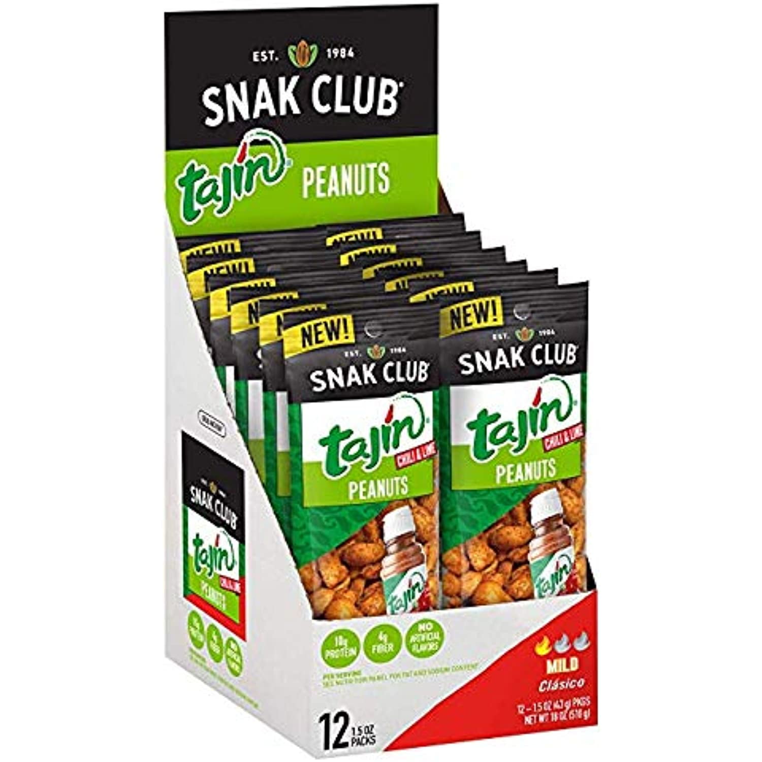 Snak Club Tajin Clasico Toasted Peanuts 1.5 Oz. / 12 Ct. - Walmart.com