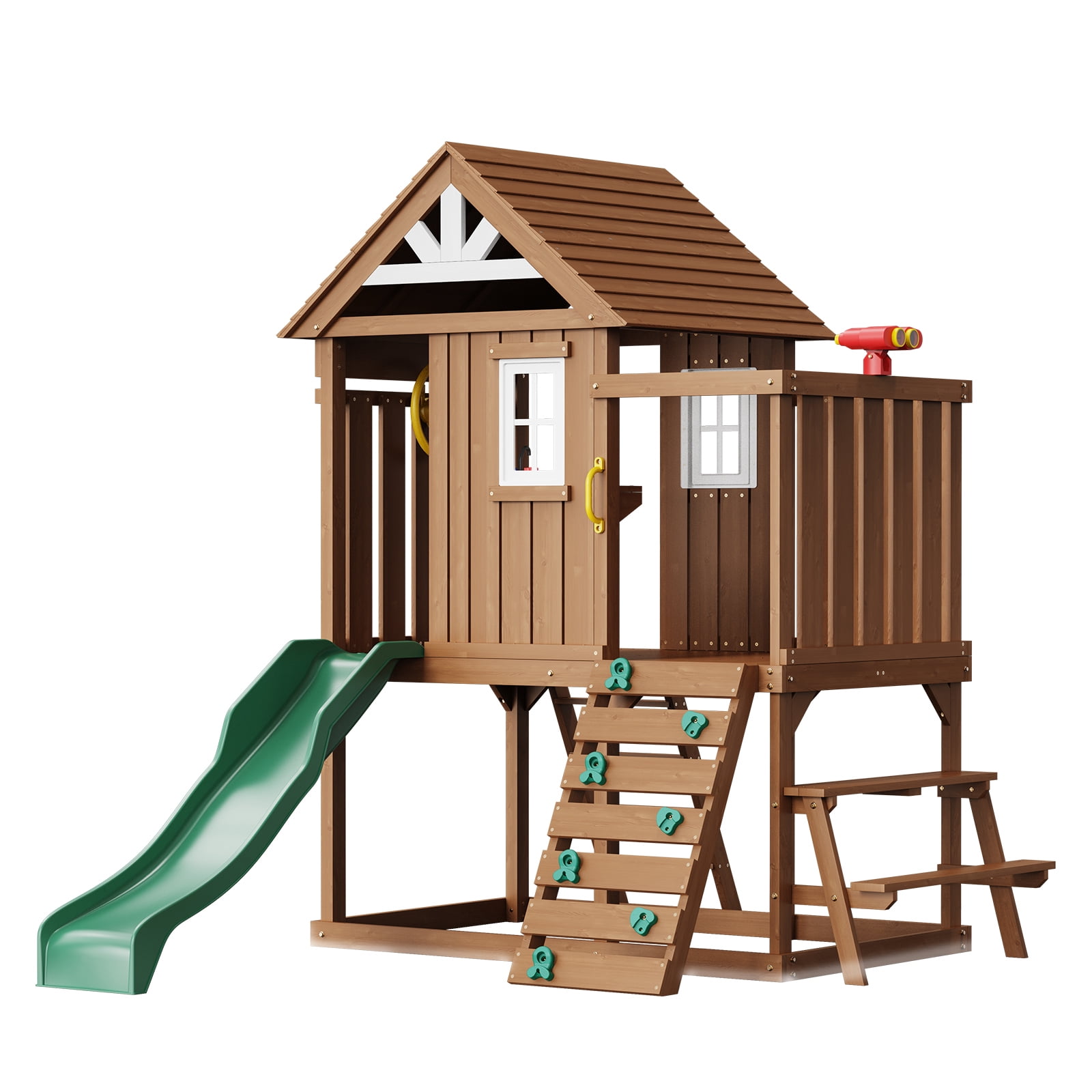 Click here for Vevor Outdoor Wooden Playhouse Kids Garden Game Co... prices