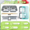 6 Pack Stainless Steel Snack Containers with , Grab and Go Stainless ...