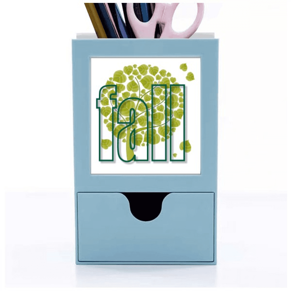 Autumn Deciduous Loving Trees Desk Supplies Organizer Pen Holder Card ...