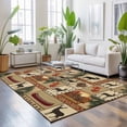 3'x5' Area Rugs, Farmhouse Deer Indoor Outdoor Area Rug for Living Room ...