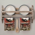 4 Pack Rustic Farmhouse Kitchen Towels Rustic Red Barn Rooster ...