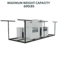 FLEXIMOUNTS Heavy Duty Adjustable Metal Wire Shelving Overhead Garage ...