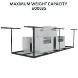 FLEXIMOUNTS Heavy Duty Adjustable Metal Wire Shelving Overhead Garage ...