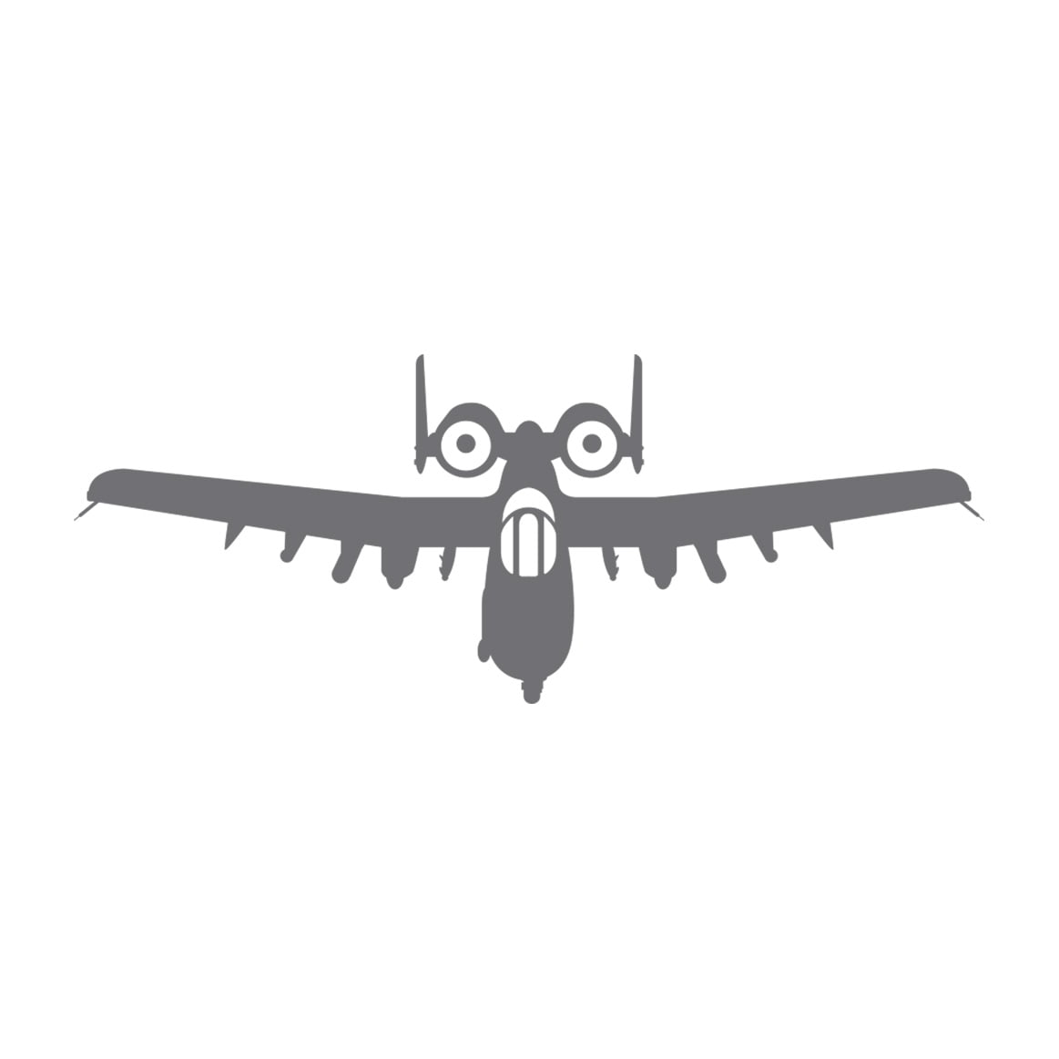 A-10 Thunderbolt II Sticker Decal Die Cut - Self Adhesive Vinyl ...