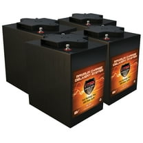 VMAX 6V AGM 225ah Deep Cycle Battery, QTY 4, High Capacity, Maintenance ...