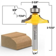 Yonico Small Door Panel & Baseboard Ogee Molding Router Bit - 1/4 ...