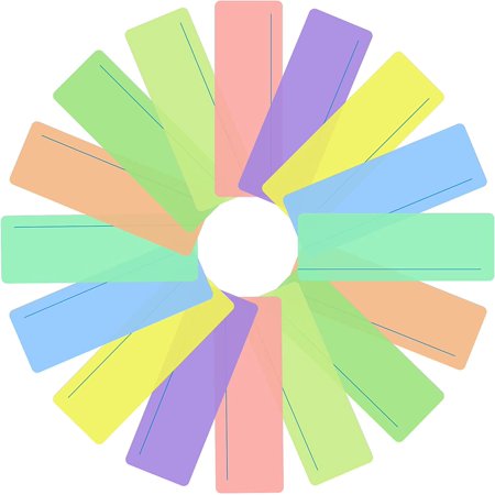 Coloured Ruler Set,8 Colors Dyslexia Aids Coloured Overlays Ruler with ...