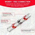130 count Red Heat Shrink Connectors,22-18 AWG, Self Soldering ...