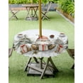 Boanket Outdoor Tablecloth with Umbrella Hole for Patio/Picnic/Party ...