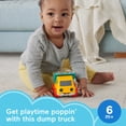 Fisher-Price Poppity Pop Dump Truck Push-Along Toy with Colorful Balls ...