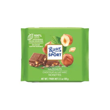 Ritter Sport Milk Chocolate with RUM, Raisins, and Hazelnuts 100g ...