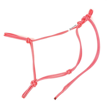 Knotty Girlz 1/4" Double Braid Polyester Yacht Horse Rope Halter (Pink ...
