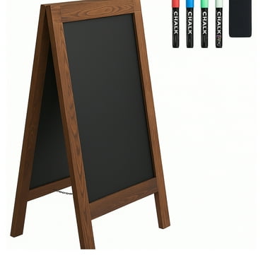 RHF 22" x 40" Standing Chalkboard Easel, Chalkboard Sign, A Framed ...