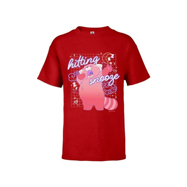 Disney and Pixar’s Turning Red Hitting Snooze - Short Sleeve T-Shirt ...