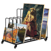 Free Shipping! MEEDEN Wood Large Print Rack, Artist Storage Rack with ...