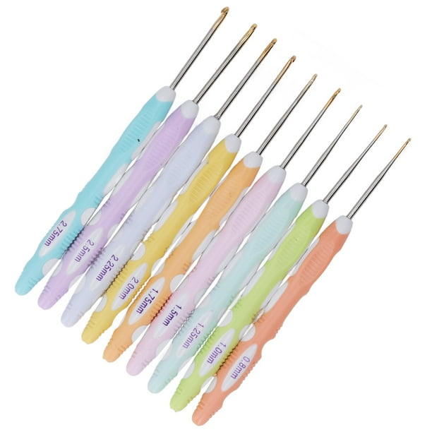 Crochet Hook Set, Slip Resistant Crochet Needle 9pcs Ergonomic For ...