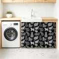 Abstract Cats Cabinet Curtains for Kitchen 10"W x 11"L, Black Gray ...