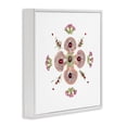 Stupell Industries Clam Shells & Botanicals Pattern White Framed Giclee ...