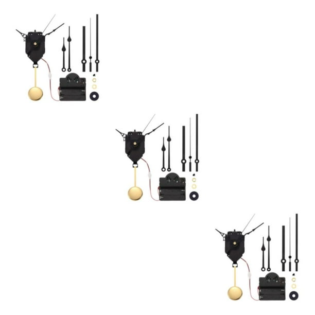 relayinert DIY Pendulum Clock Movement Replacement with 3 Pairs Hands ...