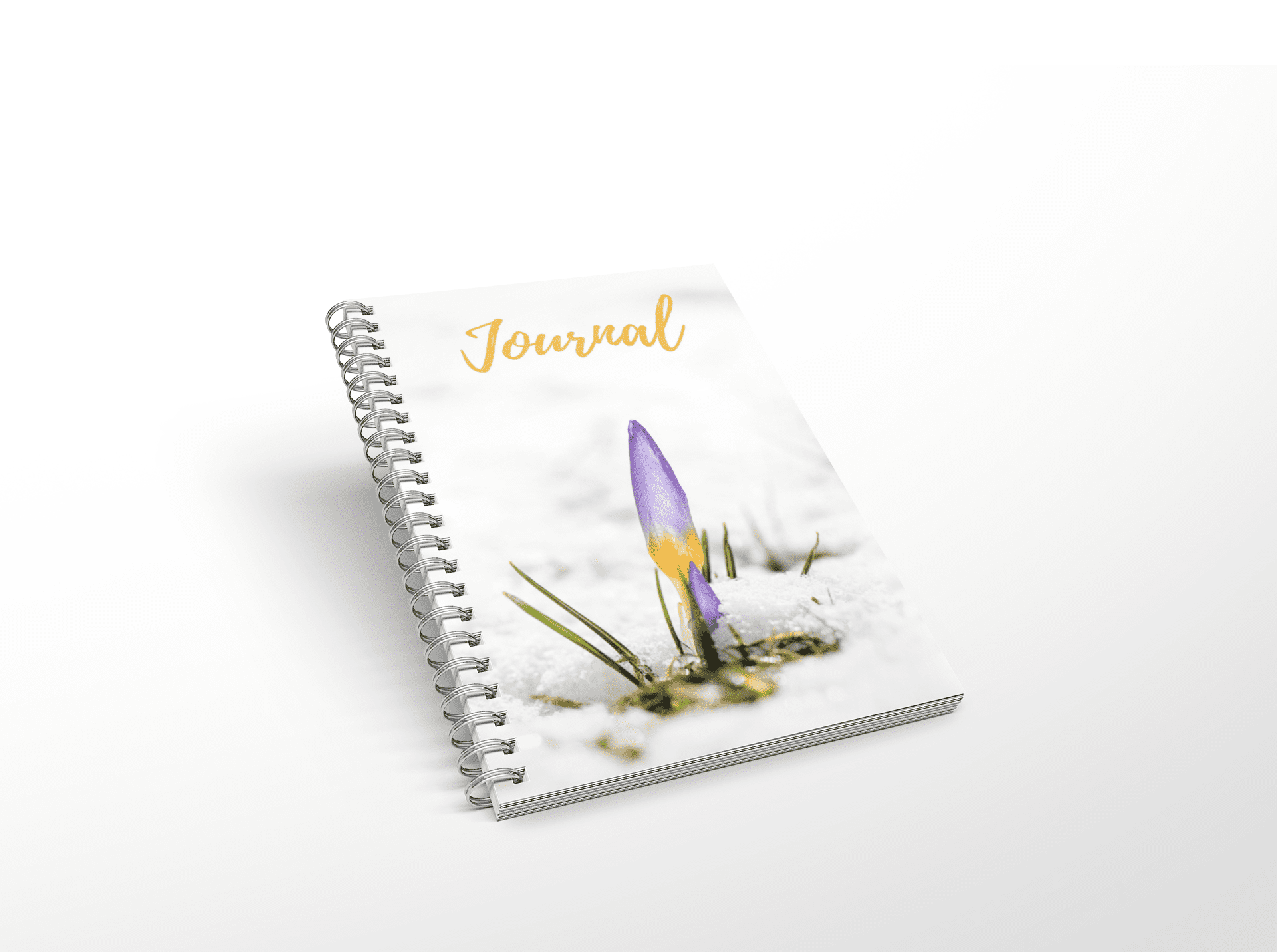 Purple Flower In Ice Journal/Notebook - Walmart.com