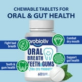 Probiotiv Chewable Oral Probiotics for Teeth and Gums, Bad Breath ...