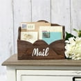 Homewood Farmhouse Wooden Decorative Envelope Shaped Desktop Letter ...