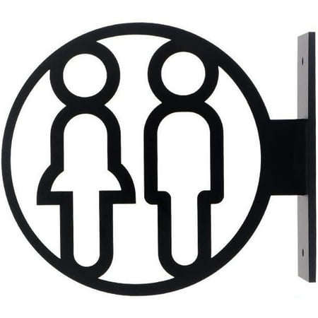 Bathroom Sign Board Dressing Room Guide Wall Mounted Toilet Sign ...