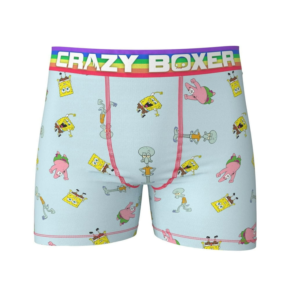 SpongeBob SquarePants - Spongebob Rainbow Band Boxer Briefs-Small ...