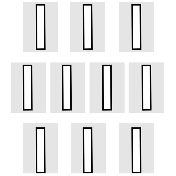 Uxcell Letter I Patches Iron on Heat Transfer Letters 2 Inch White ...