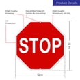 Stop Sign, Street Stop Sign, 12x12 Aluminum - Walmart.com