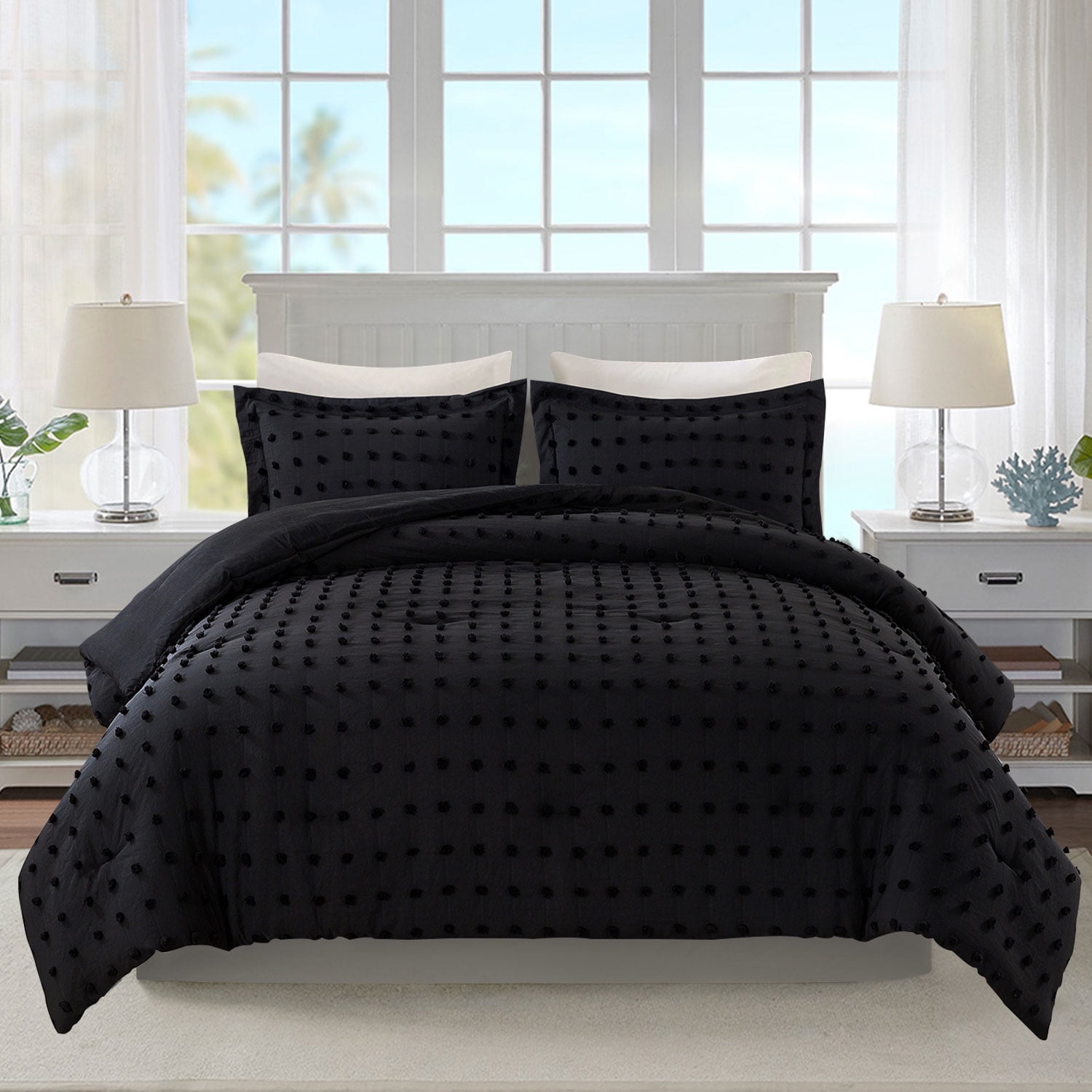 Click here for Jml Tufted King Comforter Set 3 Pieces  Jacquard B... prices