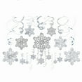 Amscan Snowflake Swirl Decorations Assorted Designs 30 Swirls/Set 2 ...
