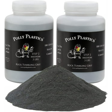 Free Shipping! Polly Plastics Rock Tumbler Grit Kit with Ceramic Media ...