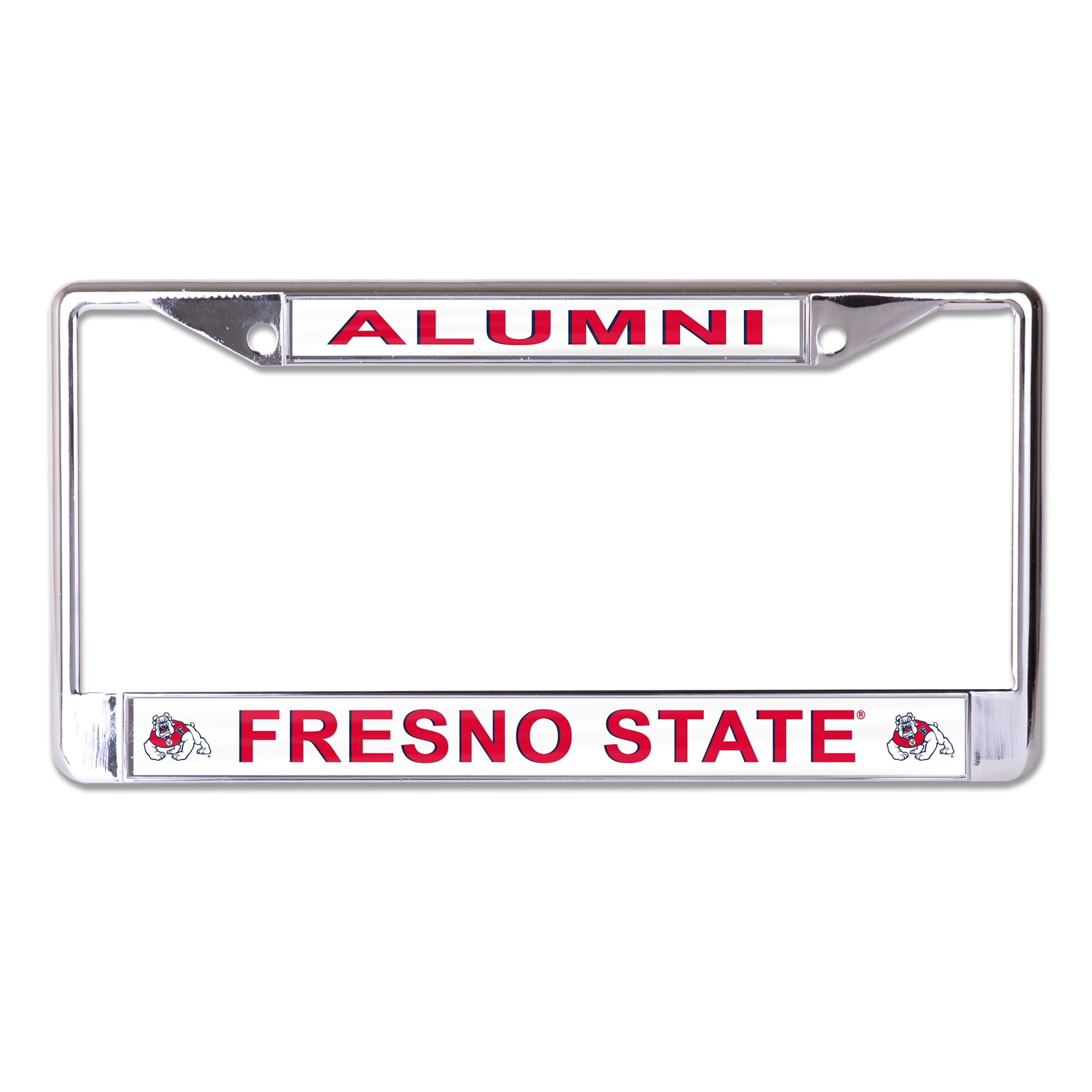 Fresno State University Alumni Chrome License Plate Frame - Walmart.com