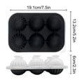 SNGMN Silicone Ice Molds 6 Cavity Flower Round Shapes Reusable Ice ...