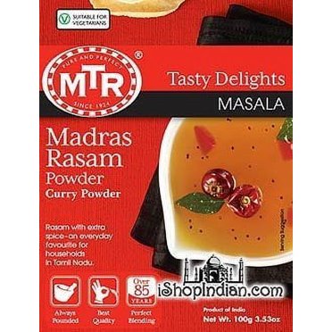 MTR Madras Rasam Powder - 200 Grams (7.05oz) - Walmart.com