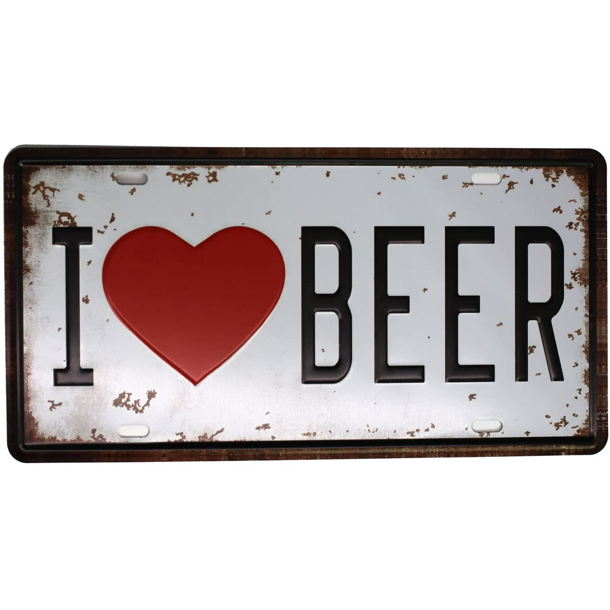 Click here for Heateydeat I Love Beer Vintage Metal Tin Sign Embo... prices