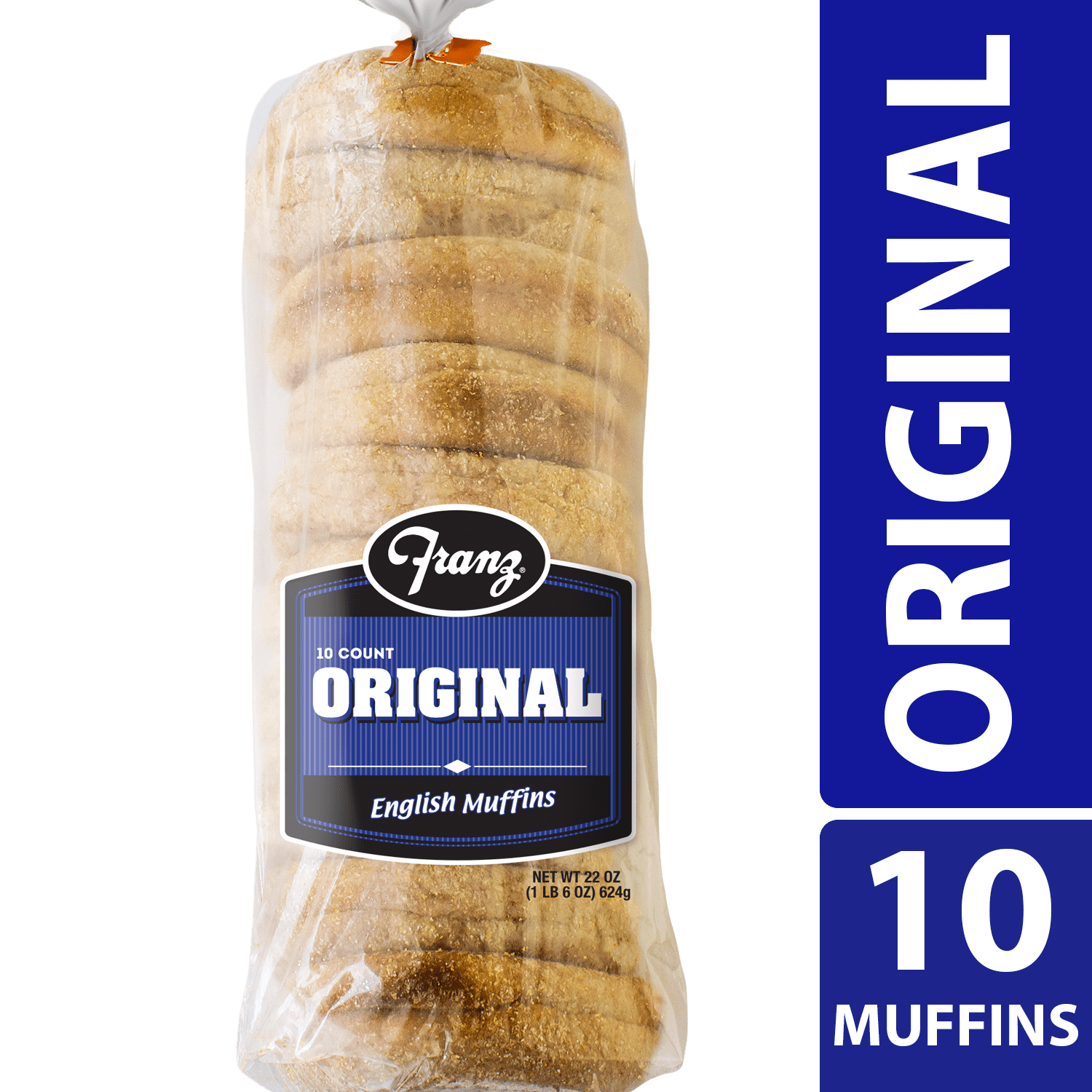 Franz Original English Muffins, 22 oz, 10 Count - Walmart.com
