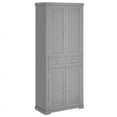 Uforic 72'' Tall Kitchen Pantry Cabinet with Drawer, 4 Door Pantry ...