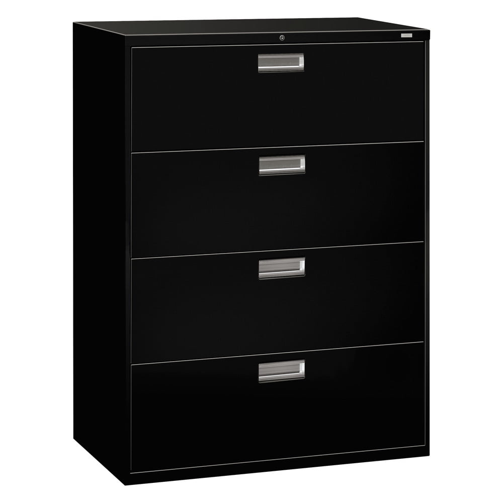 4 Drawer Black Filing Cabinet