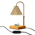 Classy Gold Cone Candle Warmer Lamp with Wood Base - Walmart.com