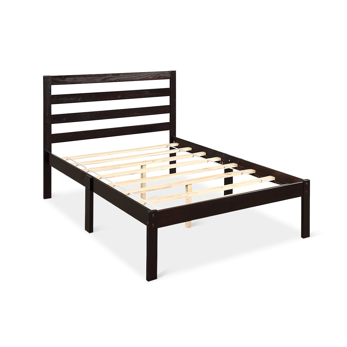 Click here for Patiojoy Wooden Platform Bed Twin Size Bed Frame S... prices